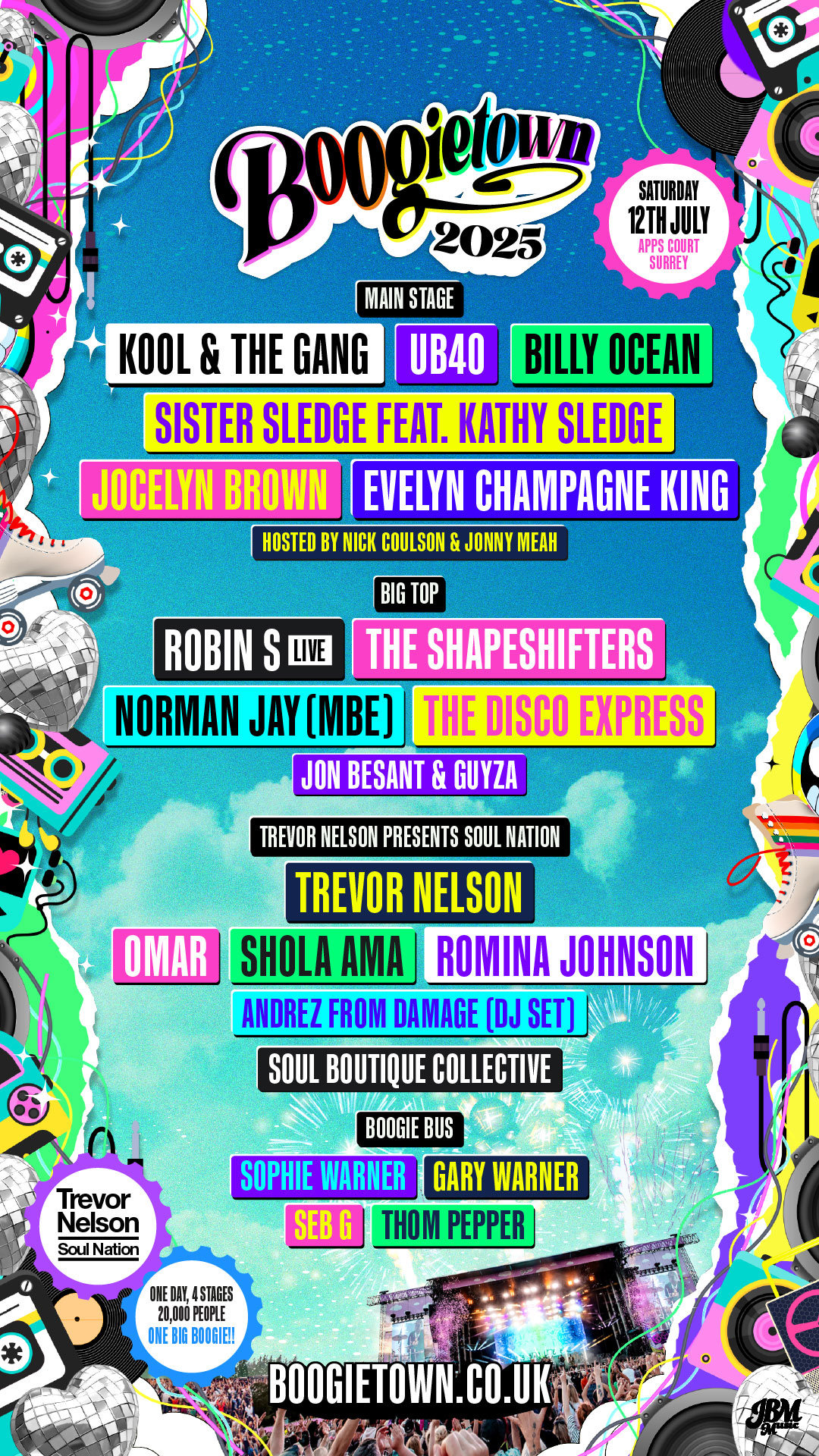 Lineup - Boogietown – 2026